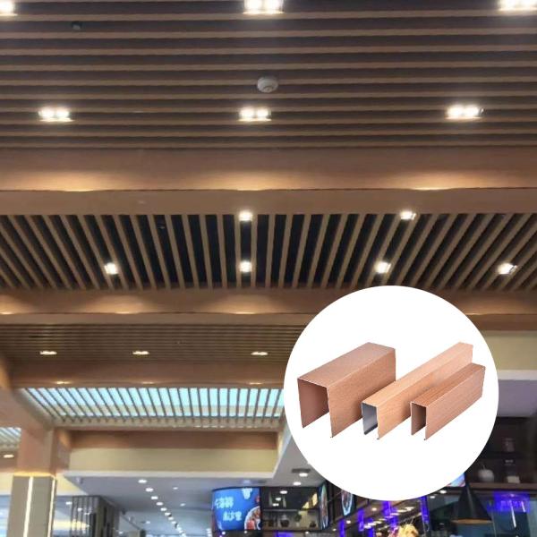 Quality Interior Decorative Aluminium Ceiling Tile Fireproof Aluminum Veneer Suspended for sale