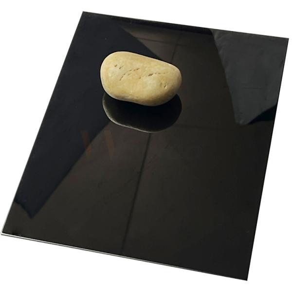 Quality Black Titanium PVD Color Super Mirror Stainless Steel Sheet 304 & 316 Grade for sale