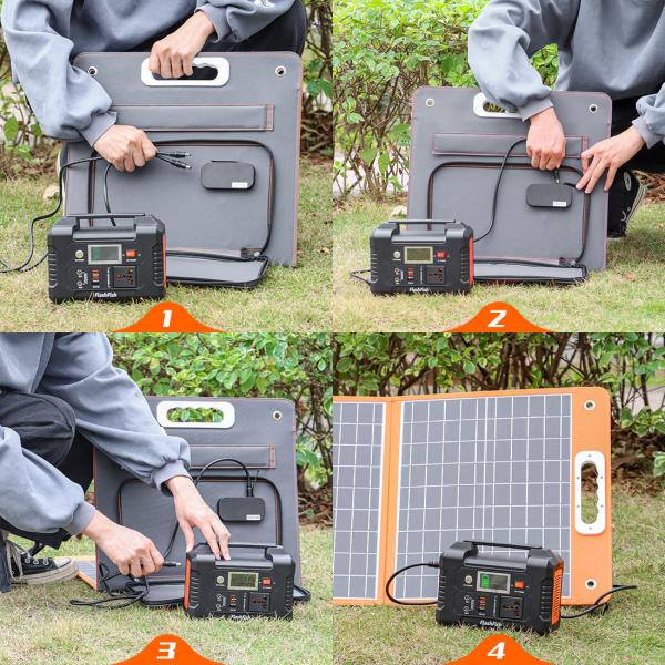 Quality 100W/200W Foldable Solar Panel Ideal for Portable Power Station Waterproof and for sale