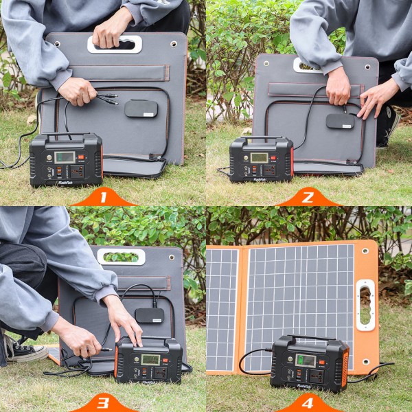 Quality Portable Folding Solar Panel for Laptops Support OEM Order and 23% Panel for sale