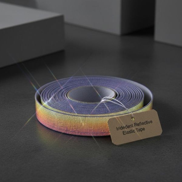 Quality Iridescent Finish Reflective Elastic Tape for sale
