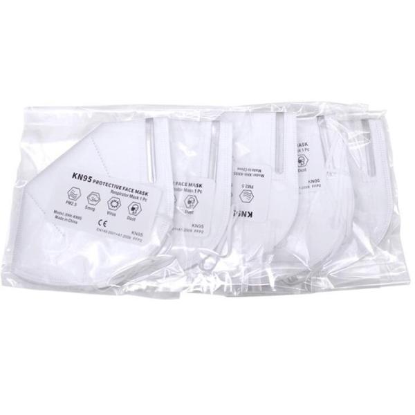 Quality White Mouth Nose Protection KN95 Foldable Mask for sale