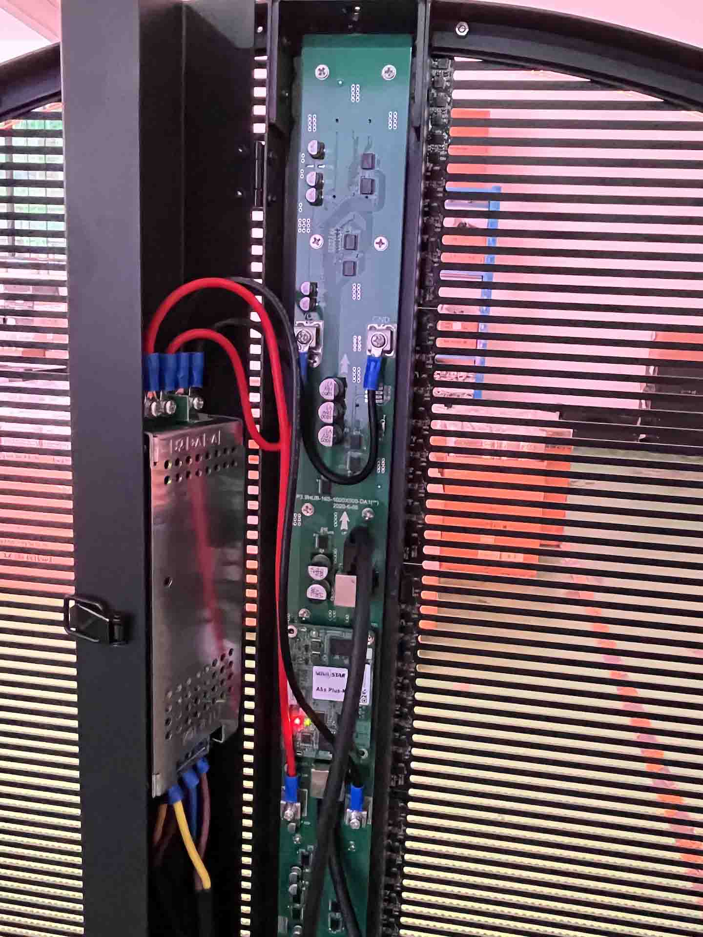 circle led transparent display