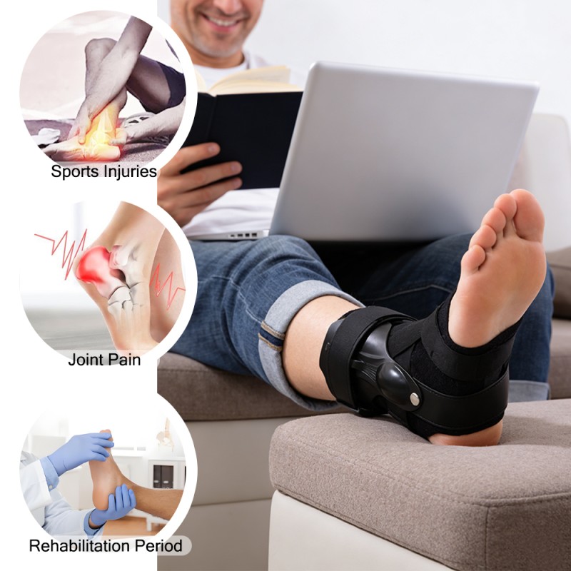 Quality Adjustable Ankle Stabilizer Brace Dual Support Ankle Brace for Sprain & Injury for sale