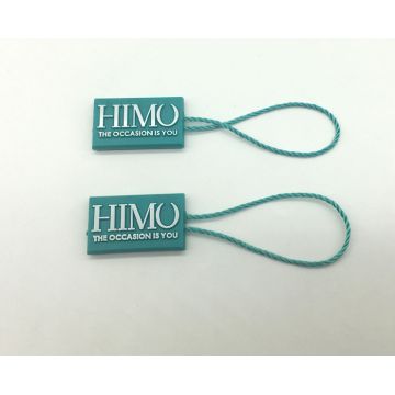 Quality Custom Plastic Hanging Tags Engraved Black Plastic Name Tags With Loop Lock for sale