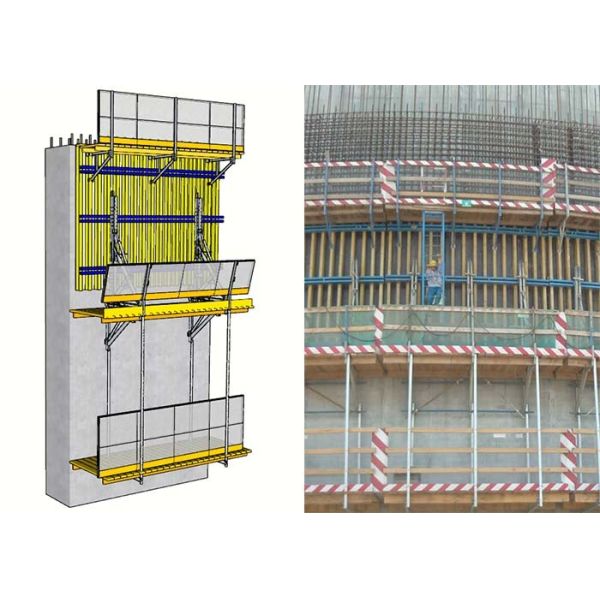 Quality Lightweight Safety Modular Climbing Formwork System F16 For LNG Tank for sale