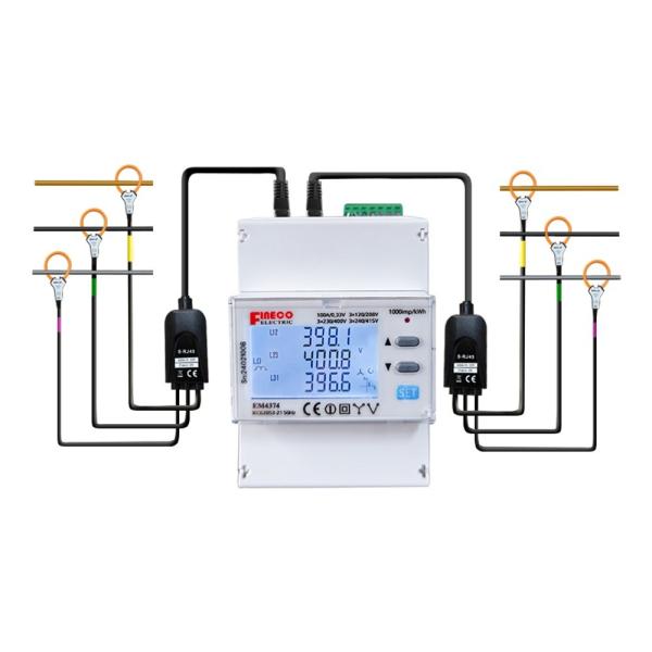 Quality High Accuracy Class 1.0/B Three Phase Power Analyzer with Rogowski Coil Meter for sale