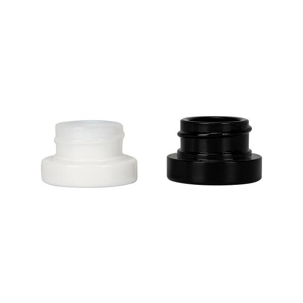 Quality Natural White Black Concentrate Glass Jar 5ml For  Wax Resin Shatter for sale