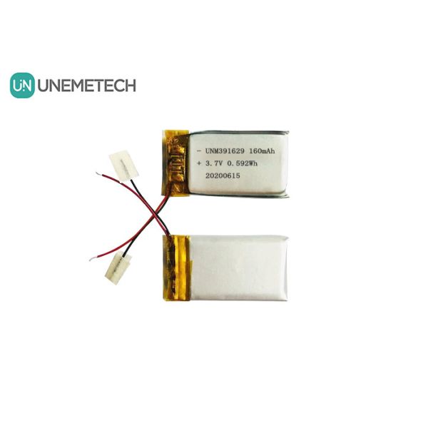 Quality 391629 Rechargeable Lithium Polymer Battery 3.7V 160mAh Lipo Battery for Smart Wearable Products for sale