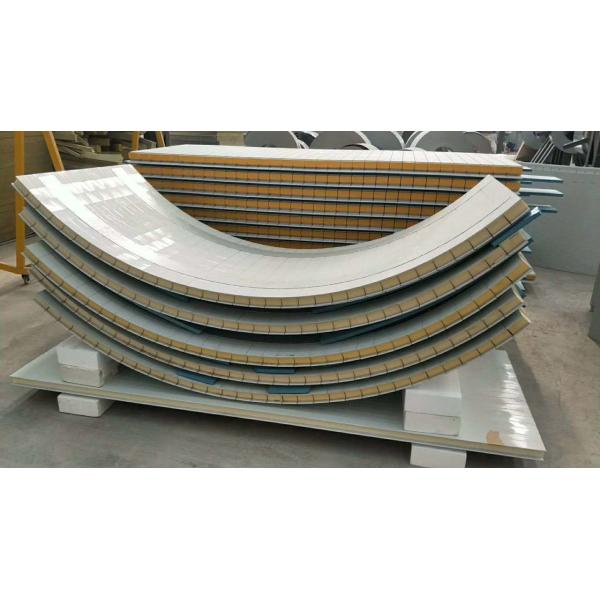 Quality Round Sandwich Panel Corner Outside PUF Partition Panel Wall for sale