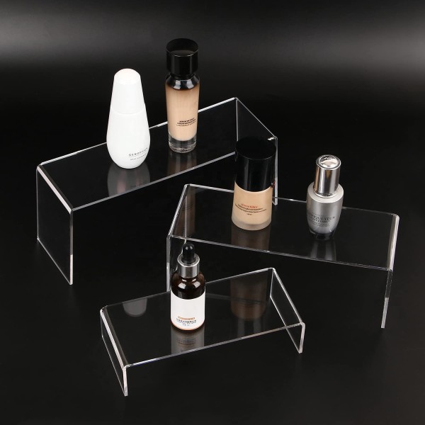 Quality 2 Inch 12 Inch Square Acrylic Riser Displays Nesting Clear Display Stand for sale