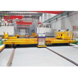Quality Workshop Annealing Furnace Material Transfer Carts Electric Powered In Yellow for sale