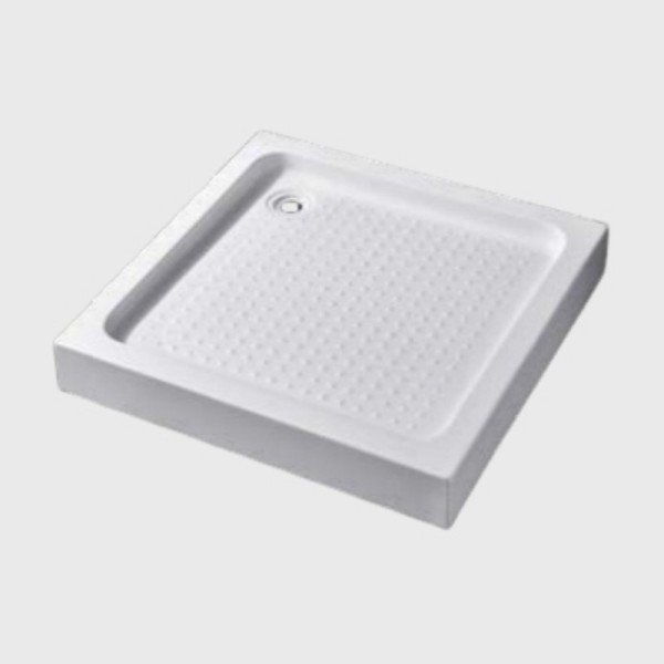 Quality Custom Square White Acrylic 1200 X 700 Shower Tray Pans Anti Slip Cracking for sale