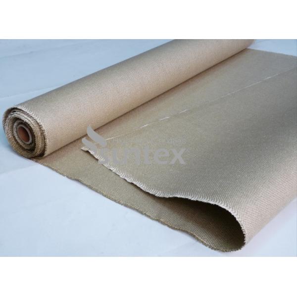 Quality Abrasion Resistant Vermiculite Coated Fiberglass Fabric For Removable Insulation for sale