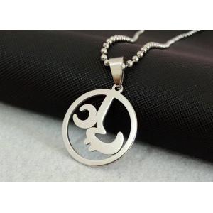 Quality Creative Titanium Steel Arabic Texts Necklace For Arab Cultural Commemoration for sale