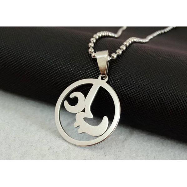Quality Creative Titanium Steel Arabic Texts Necklace For Arab Cultural Commemoration for sale