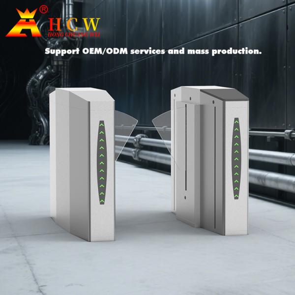 Quality Pedestrian Channel 304 Stainless Steel Wing Gate, Suitable for Subway Stations for sale