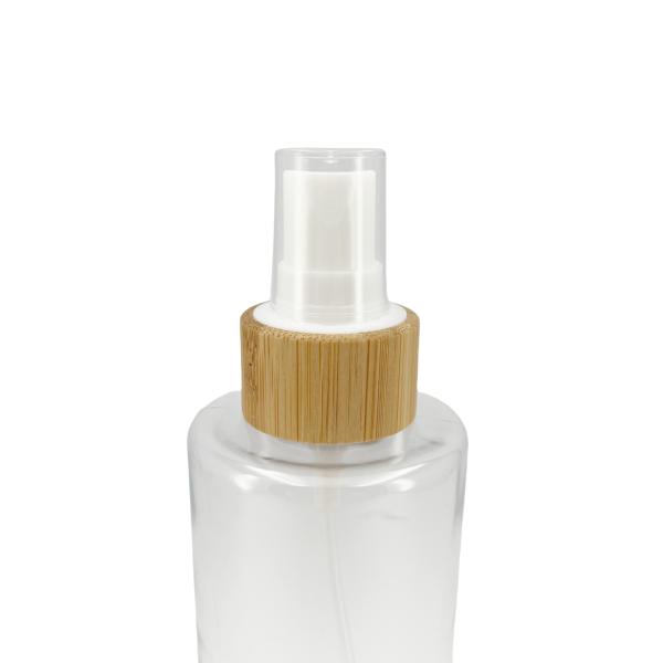 Quality 100ml 120ml Plastic Perfume Spray Bottles Transparent Flat Shoulder Bottle for sale