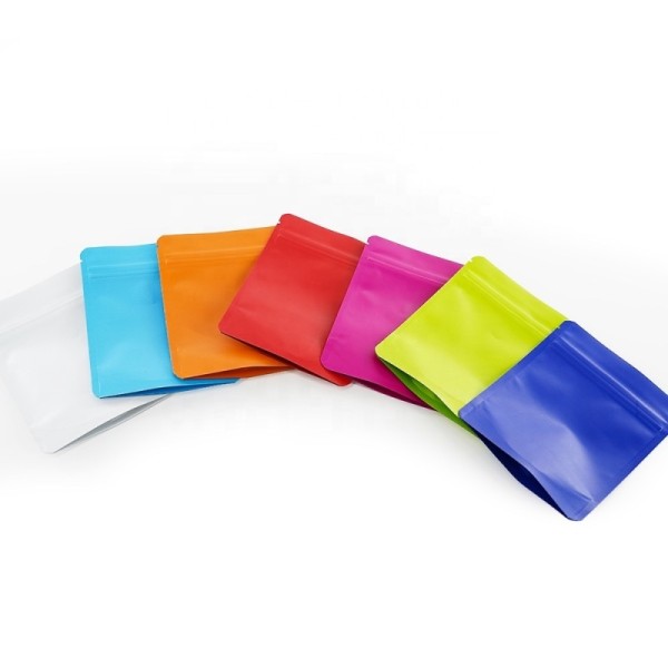 Quality Gravure Printing Custom Printed 3.5g Matte PE Zipper Bag Reusable Smell Proof Die Cut Mylar Packaging Food Logo Accepted Logo for sale