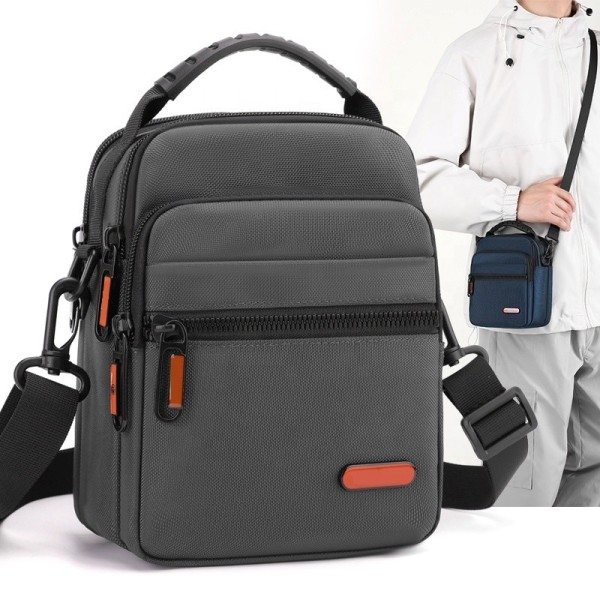 Quality Multi Layer Men Designer Messenger Bags Crossbody Side Bag With Zipper Pocket for sale