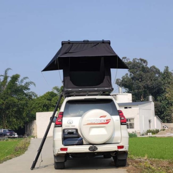 Quality Foldable Truck Triangle Rooftop Tent With 320G Polyester Cotton Fabric for sale