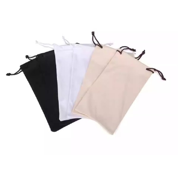 Quality Customized Printed Drawstring Dust Bag Microfiber Soft Sunglasses Packaging for sale