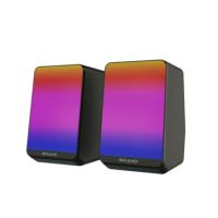 Quality 3W RMS Power Dual 2 inch Speakers SNR >30dB 0.46kg RGB Lighting Inline Volume Control 5V DC Input For Desktop for sale