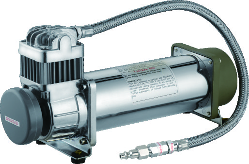 Quality Water Proof Metal Air Bag Suspension Pump 70 L/Min Air Flow With Air Horns for sale