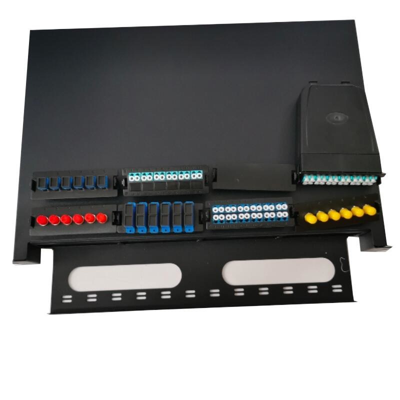 Quality 1U MTP MPO Fiber Patch Panel 19 Inch Frame Rack Cabinet 96 Cores Splicing for sale
