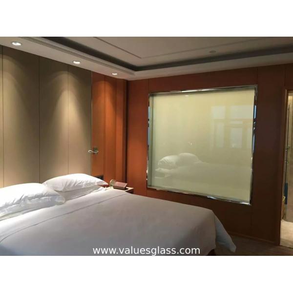 Quality Flat Shaped Switchable Smart Glass , Smart PDLC Glass 5+5mm 6+6mm Thickness for sale
