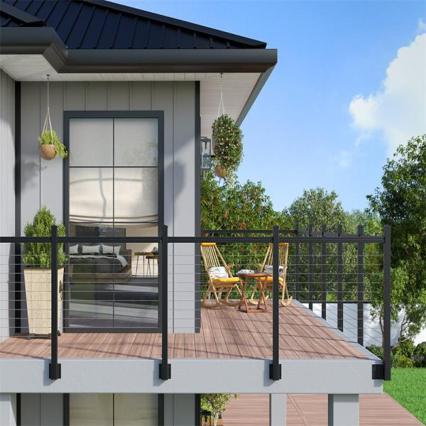 Quality Custom Aluminum Railing with Sanding Galvanized Surface Treatment for sale