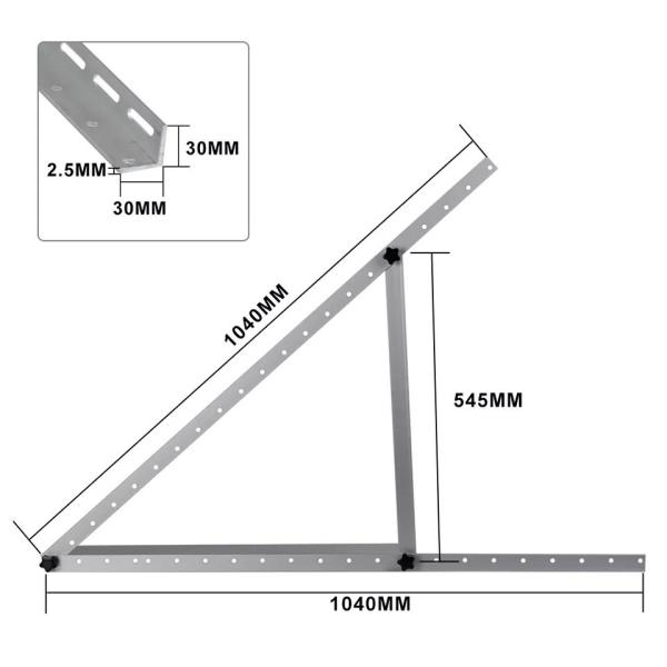 Quality Solar Energy Adjustable Mid End Clamp for Flat Bracket Standing Ground Roof for sale