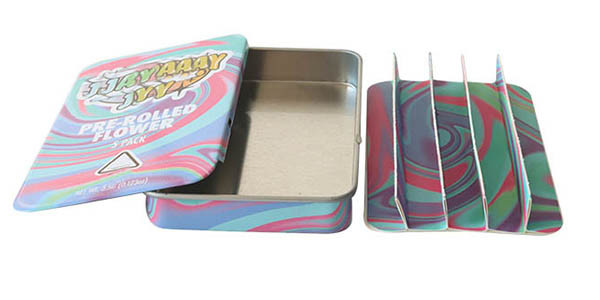 Quality Rectangular Child Resistant Tin Box The Most Secure Candy Storage Solution for sale