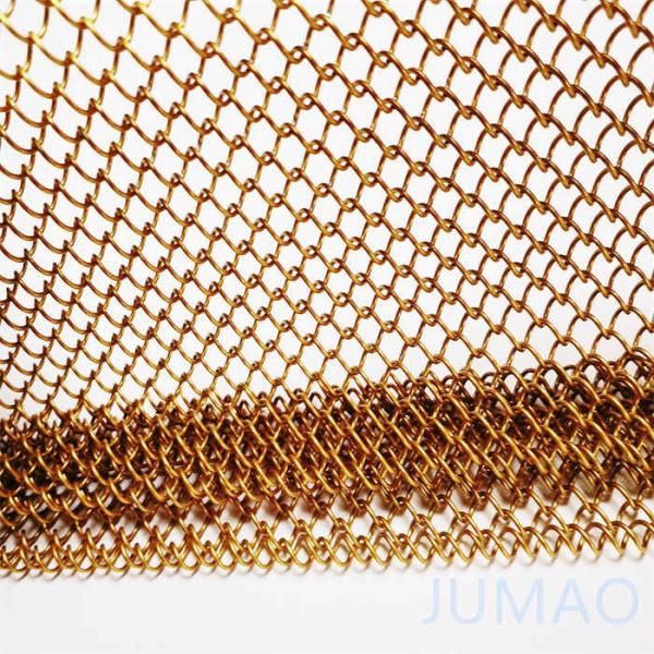 Quality Aluminum Alloy Metal Mesh Curtains Drapery 8mm Hole Customized for sale