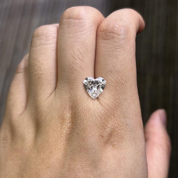 Quality 3.39ct VS1 F Synthetic Diamonds Lab Diamonds Heart Brillant Cut for sale