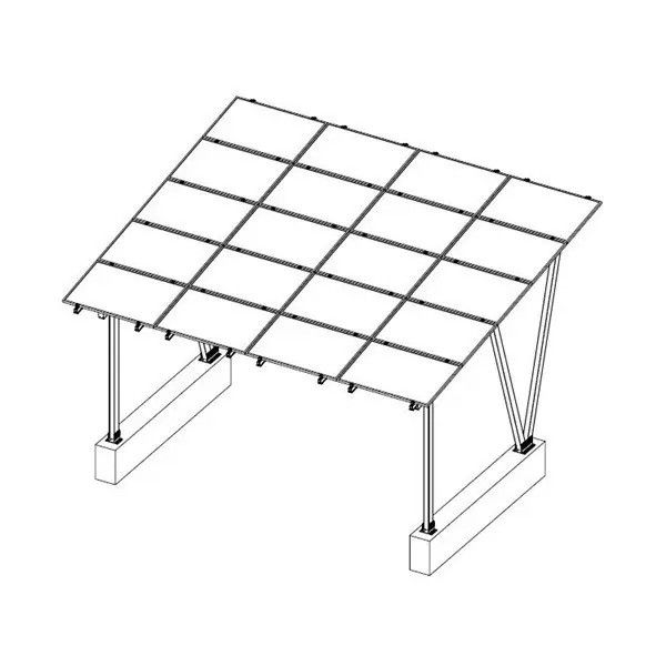 Quality Sliver or Customization AL6005-T5 Solar Carport with Panels Parking Racking for sale