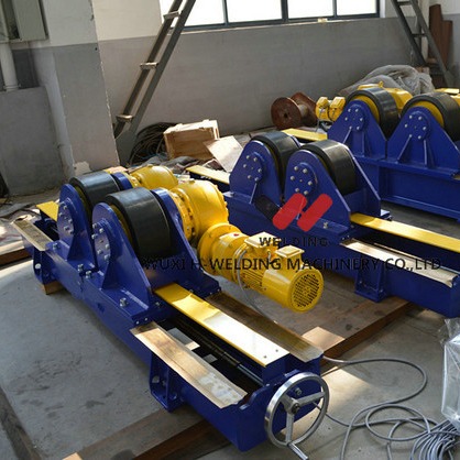 Quality 60T Lead Screw Adjusting Welding Roller For Vessel Welding Rotator for sale