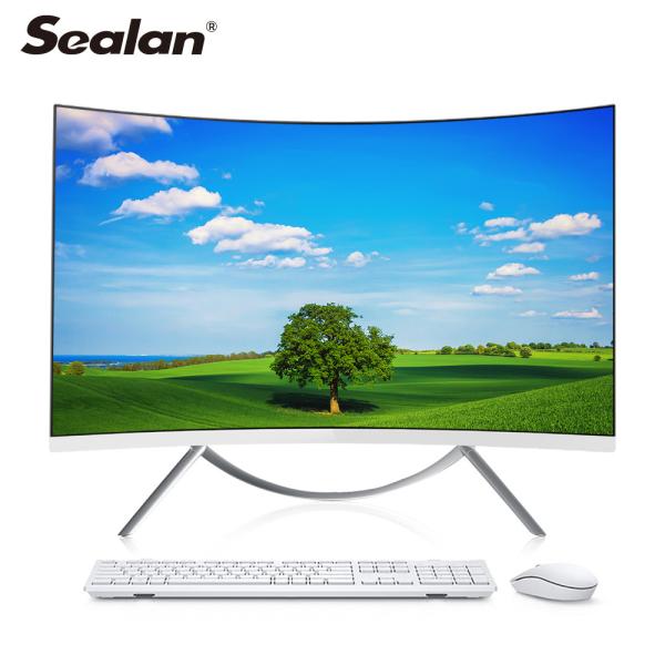 Quality FHD 1920*1080p Touch Screen Desktop Curved Monitor All In One Pc 250nits for sale