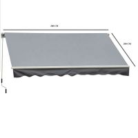 Quality Outdoor Manual Retractable Awning Cover Shelter with 300*200CM Size and Manual for sale