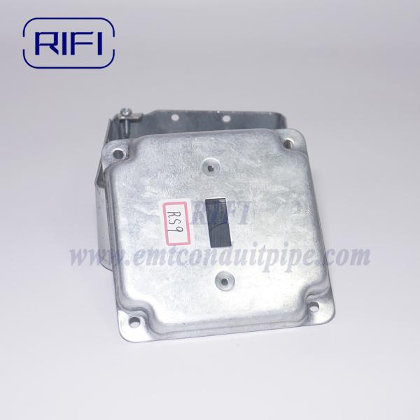 Quality RS9 Raised Steel Cover Galvanized Electrical Conduit Box Cover For EMT Junction for sale