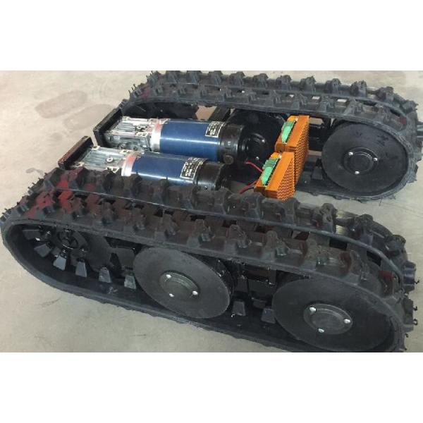 Quality Bulldozer / Asphalt Paver Rubber Track Undercarriage With 795mm Length for sale