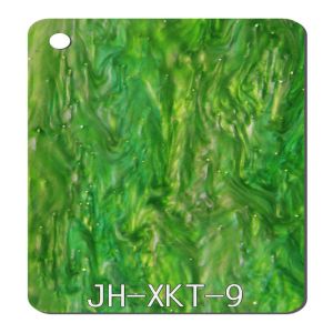Quality Plastic Pattern Acrylic Sheet 1220x2440mm Cut To Size Green Starry Display Craft for sale