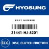 china FCC Paper Based Motorcycle Clutch Lining And Clutch Disc For Hyosung GT250