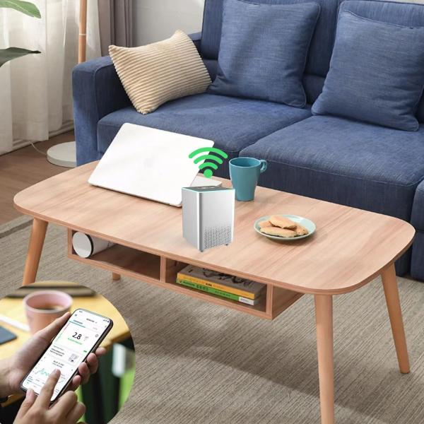 Quality Lightweight Plug In Smart Radon Detector Sensor For Home Detection OEM for sale