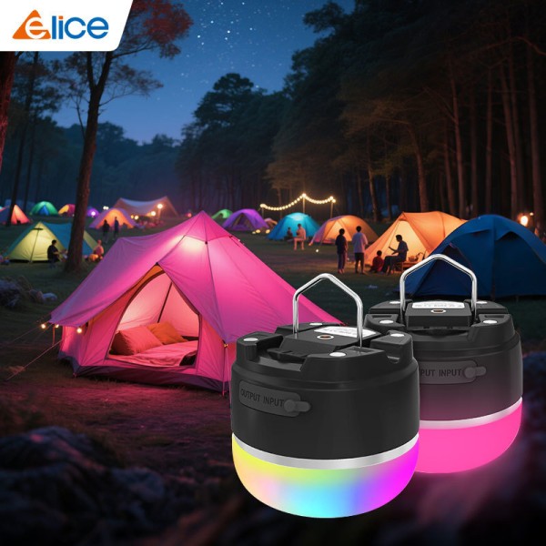 Quality 2700-6500K Color Temperature RGB LED Portable Camping Lantern Emergency Light 6-level Brightness IPX7 Waterproof Outdoor for sale