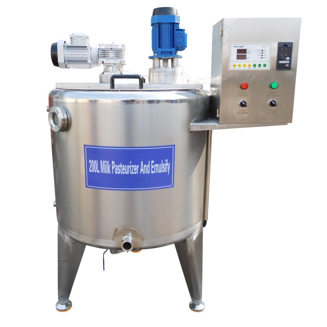 Sanitary Electric Heating Yogurt Chocolate Ice Cream High Shear Mixer Emulsifying Mixing Tank