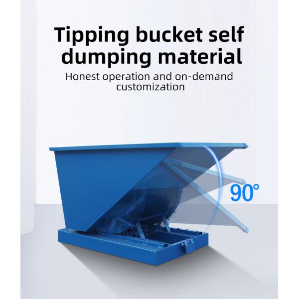 Quality Mobile 2 Cubic Yard Self Dumping Hopper Outdoor Steel Dump Hopper for sale