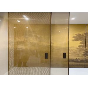 Quality Sliding Door 15mm Metal Mesh Laminated Glass for sale