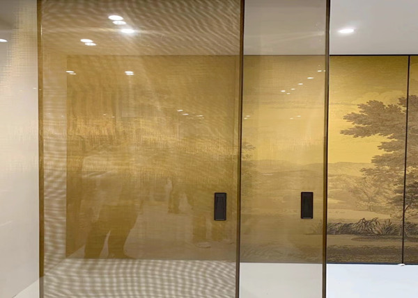Quality Sliding Door 15mm Metal Mesh Laminated Glass for sale