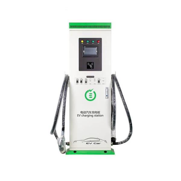 Quality Floor Mounted Fast Ev Charger 40kw With CCS1 CCS2 Double Guns Cable for sale